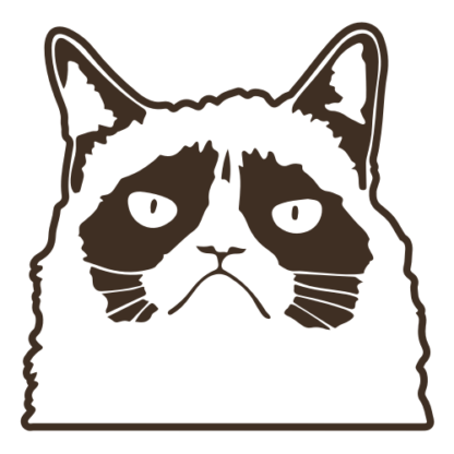 Grumpy Cat Sticker - Panda Stickers
