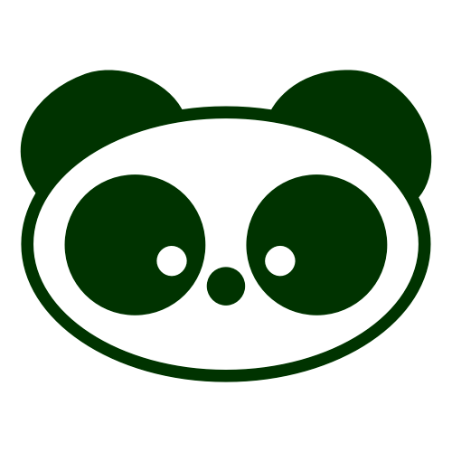Small Eyed Panda Sticker - Panda Stickers