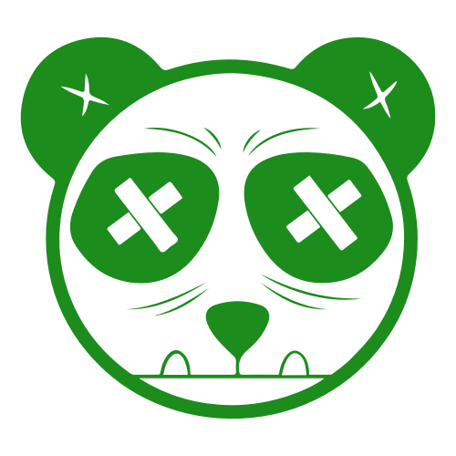 Tough Panda Sticker - Panda Stickers