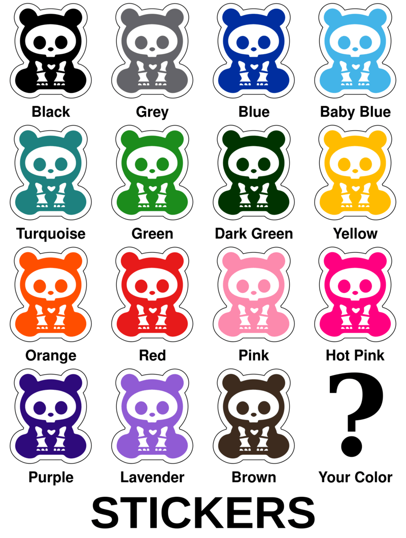 X-Ray Panda Sticker - Panda Stickers